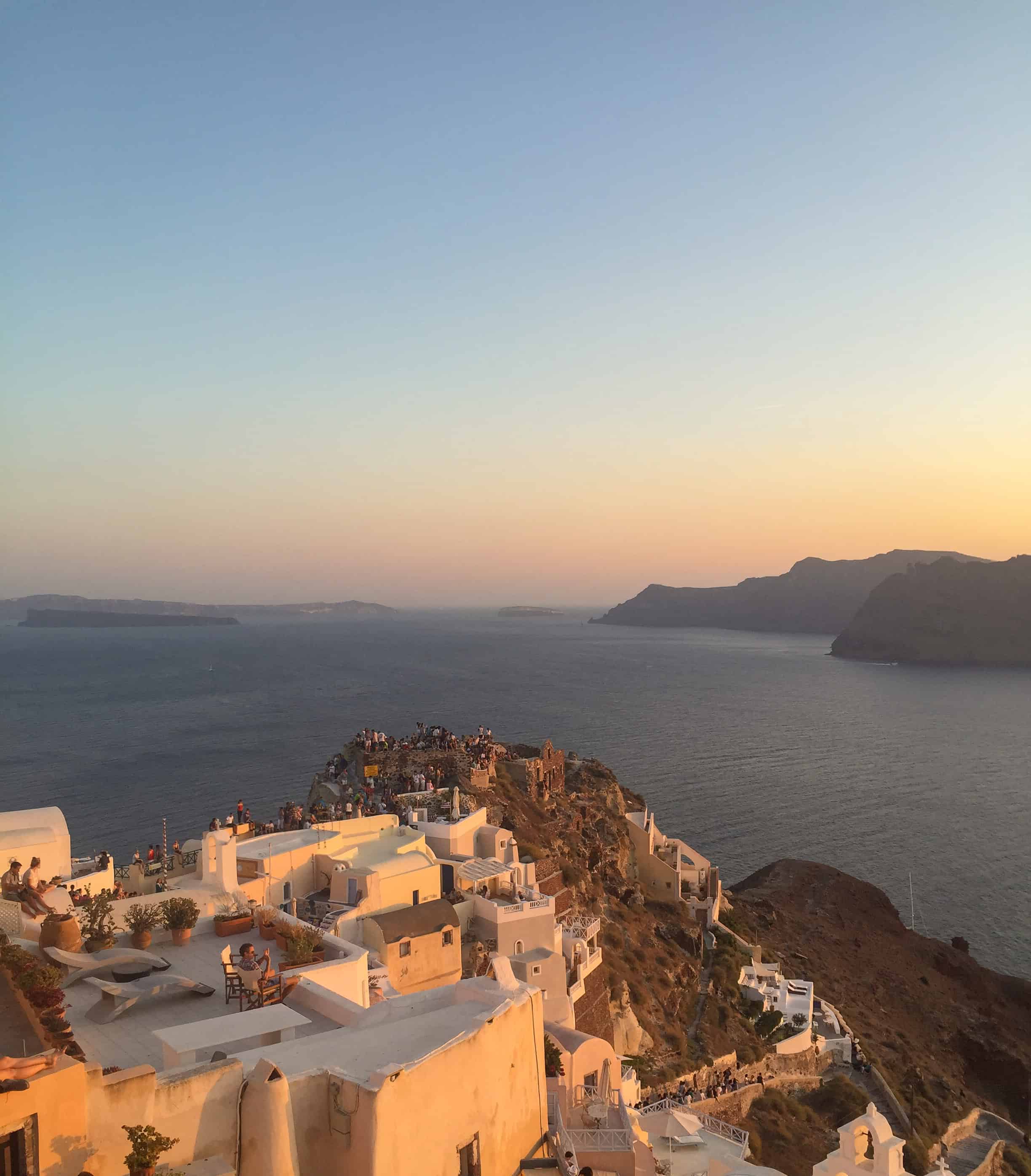 santorini sunset - Adventures of Ace